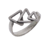 Silver Charming Triangles Ring : Charm your way : Varr-Dan London
